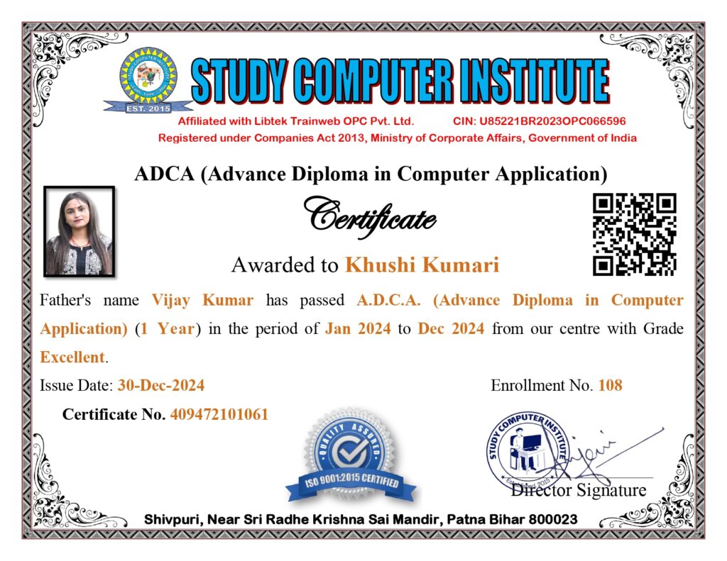 409472101061 – Study Computer